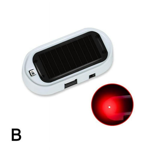 Solar Auto Car Alarm Light Led Warn Security System Accessory Flash ...
