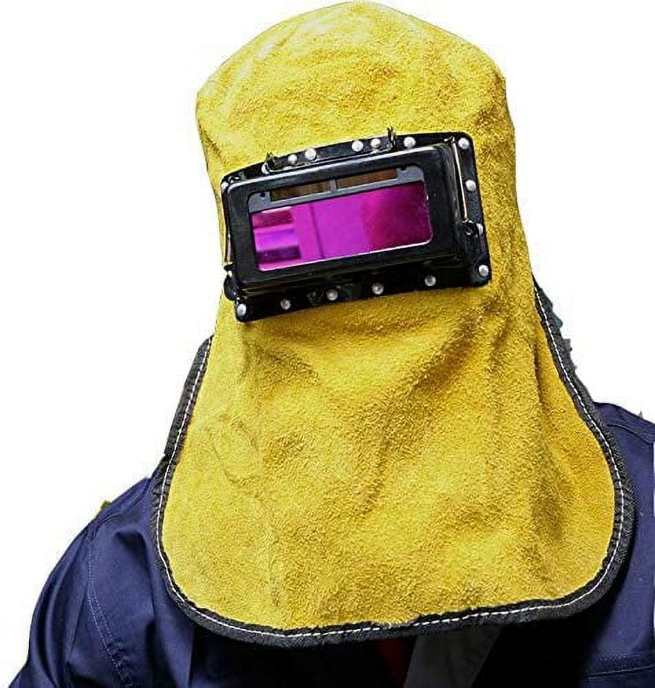 Solar Auto Darkening Filter Lens Welder Leather Hood Welding Helmet ...