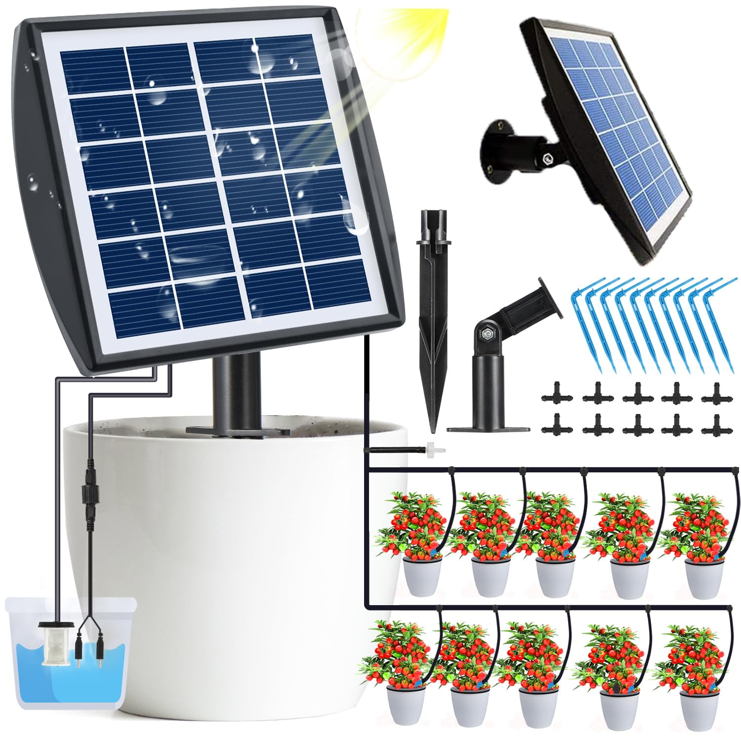 Solar Auto Irrigation System, Solar Powered Drip Irrigation with ...