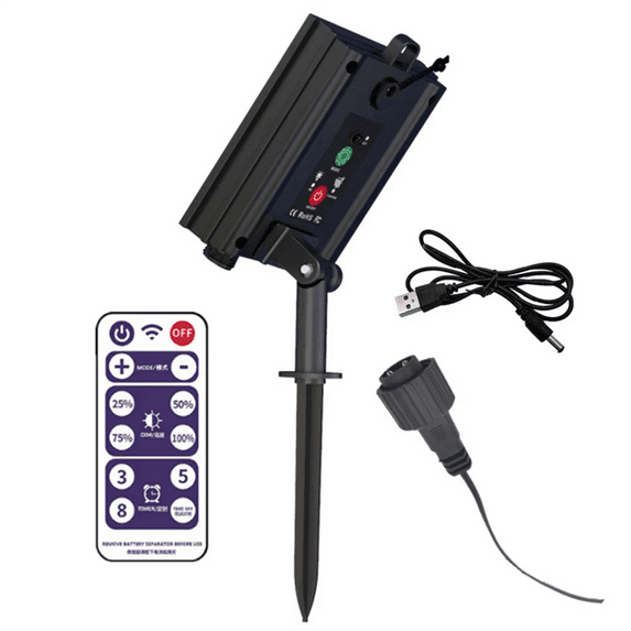 Solar Battery Box Kit Pack Powered Lithium Panel Light with Remote ...