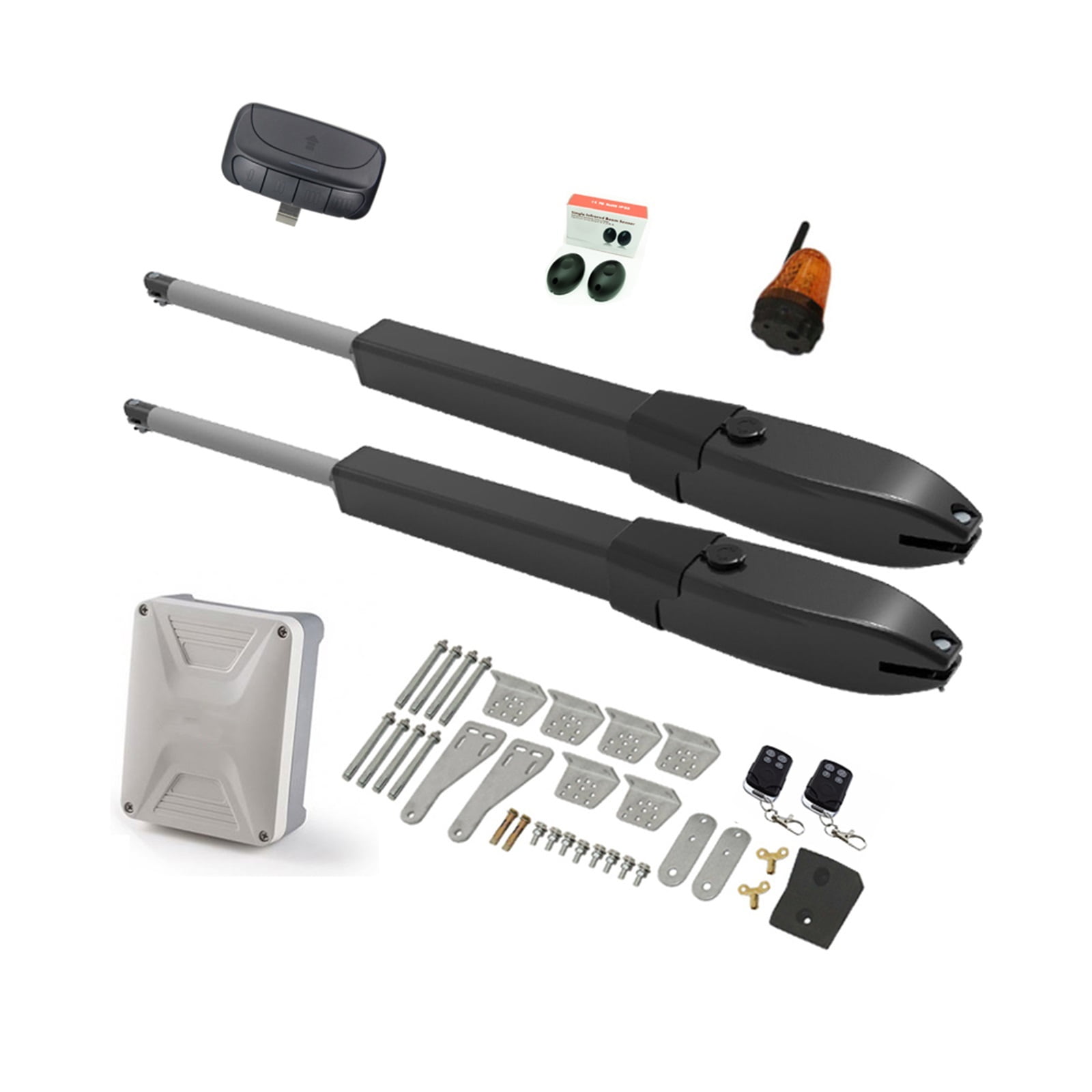 Solar Battery Double arm Electric Door Operator Swing Gate Opener IP ...