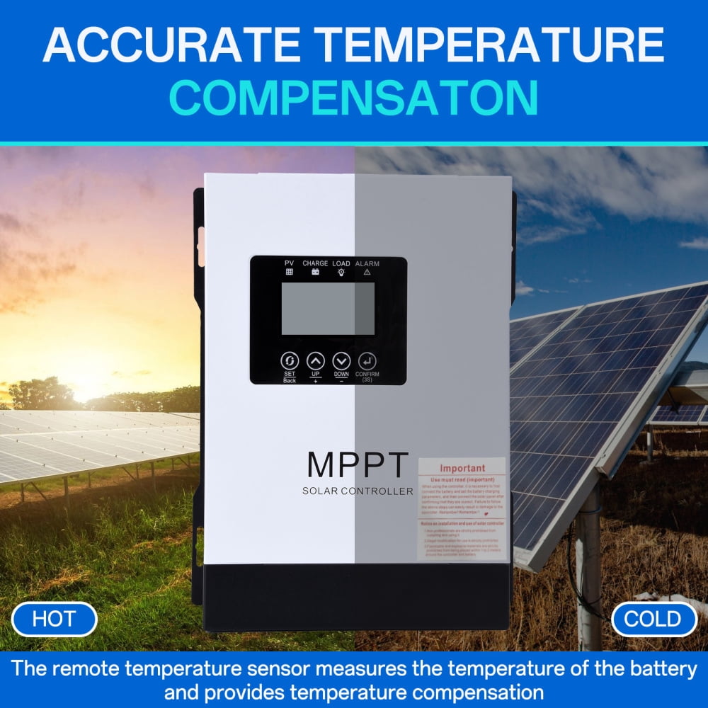 Solar Battery Regulator, 120A High Efficiency Charger, RS485 Interface ...