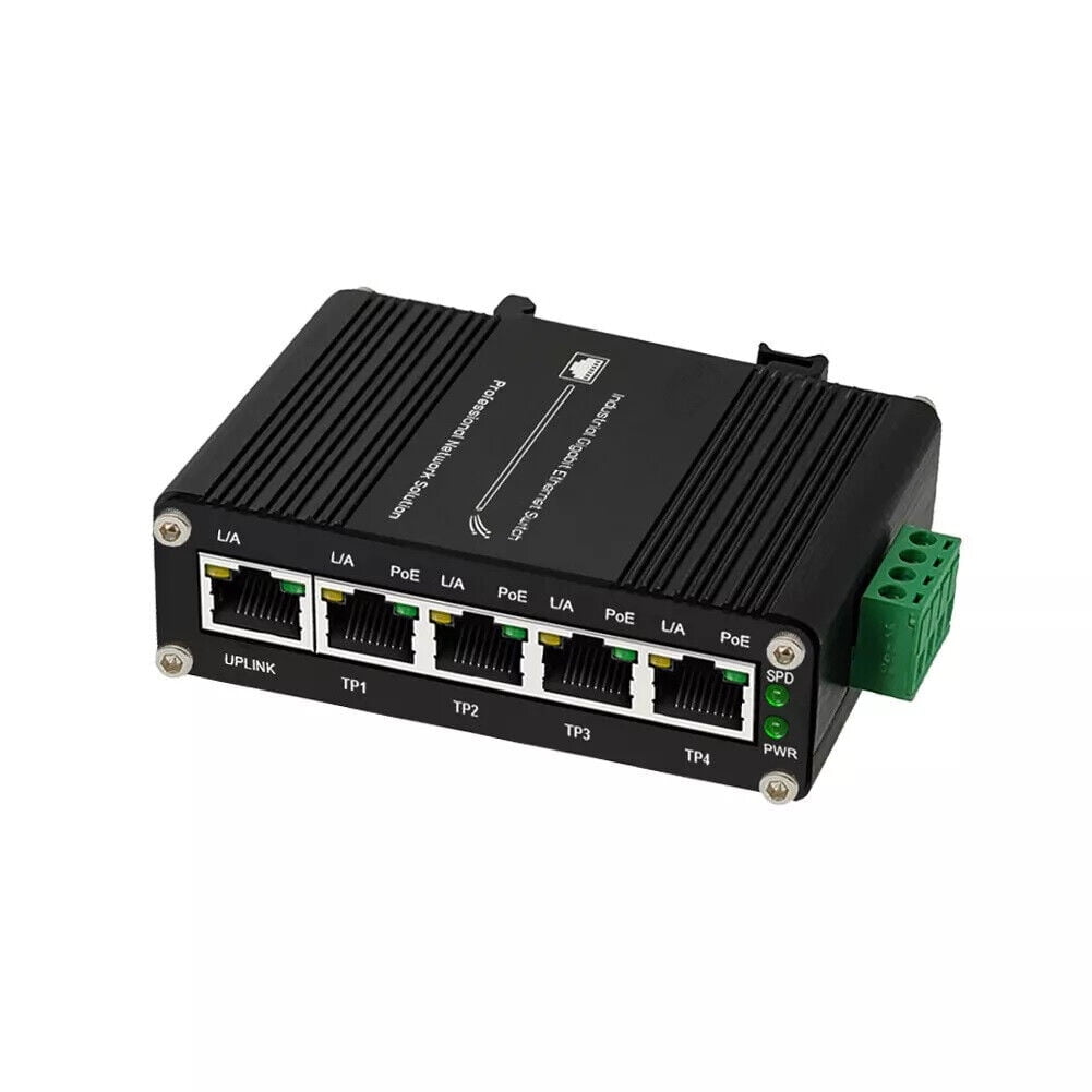 Solar Battery to 48V Gigabit POE Switch, 12-48V DC Input - Walmart.com