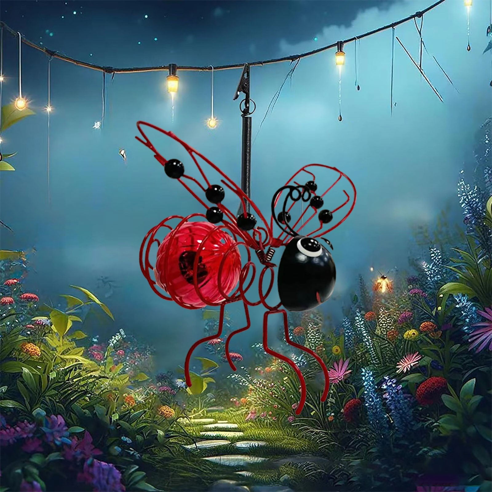 Solar Bee Lights Outdoor - 2025 Upgraded Hanging Garden Decor with ...