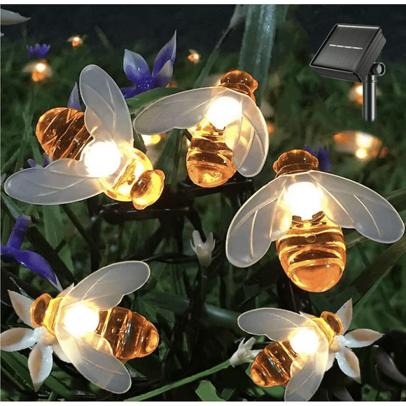Bee Solar String Lights