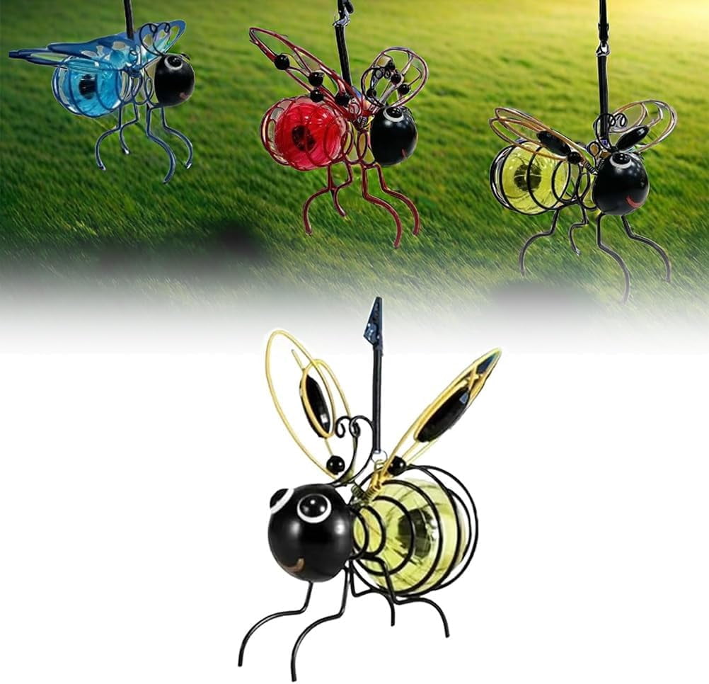 Solar Bees Lights Outdoor,2025 New Hanging Bee Solar Lights Outdoor ...