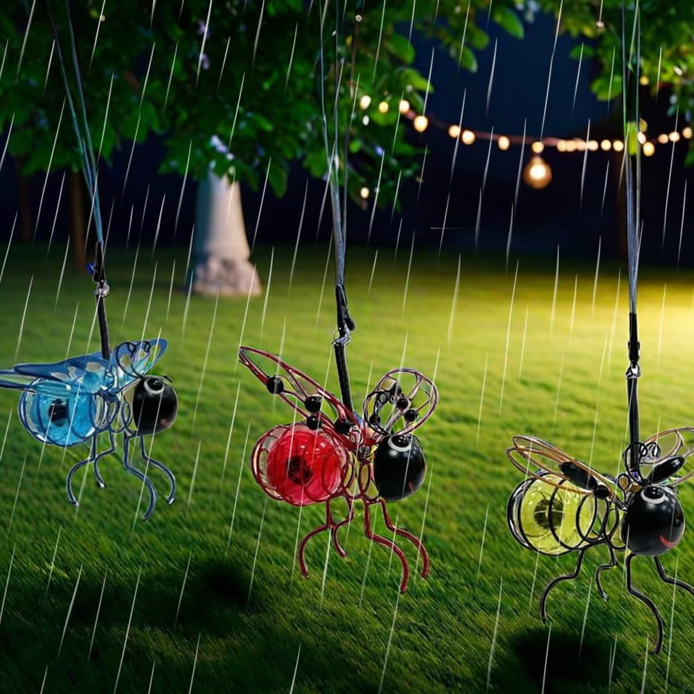 Solar Bees Lights Outdoor,2025 New Hanging Bee Solar Lights Outdoor ...
