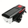 Solar Bike Headlight Front Light, Rechargeable LED Bike Light with ...