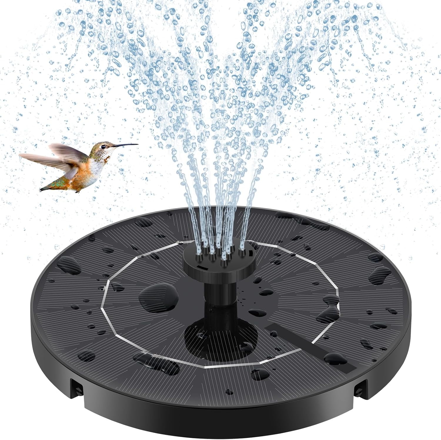 Solar Bird Bath Fountain Pump, 2025 Upgrade Solar Powered Water Pump ...