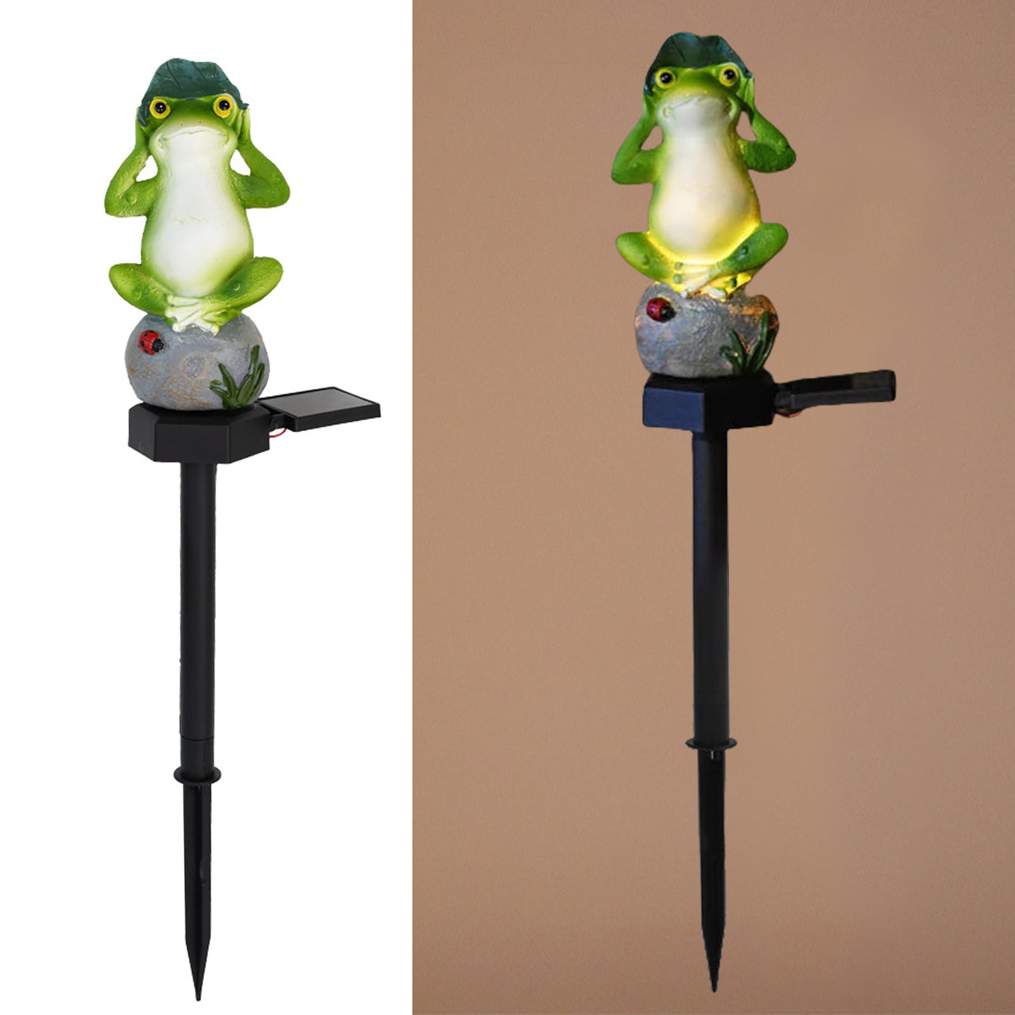 Solar Bird Stake Light Outdoor Cute Animal Resin LED Yard Light ...