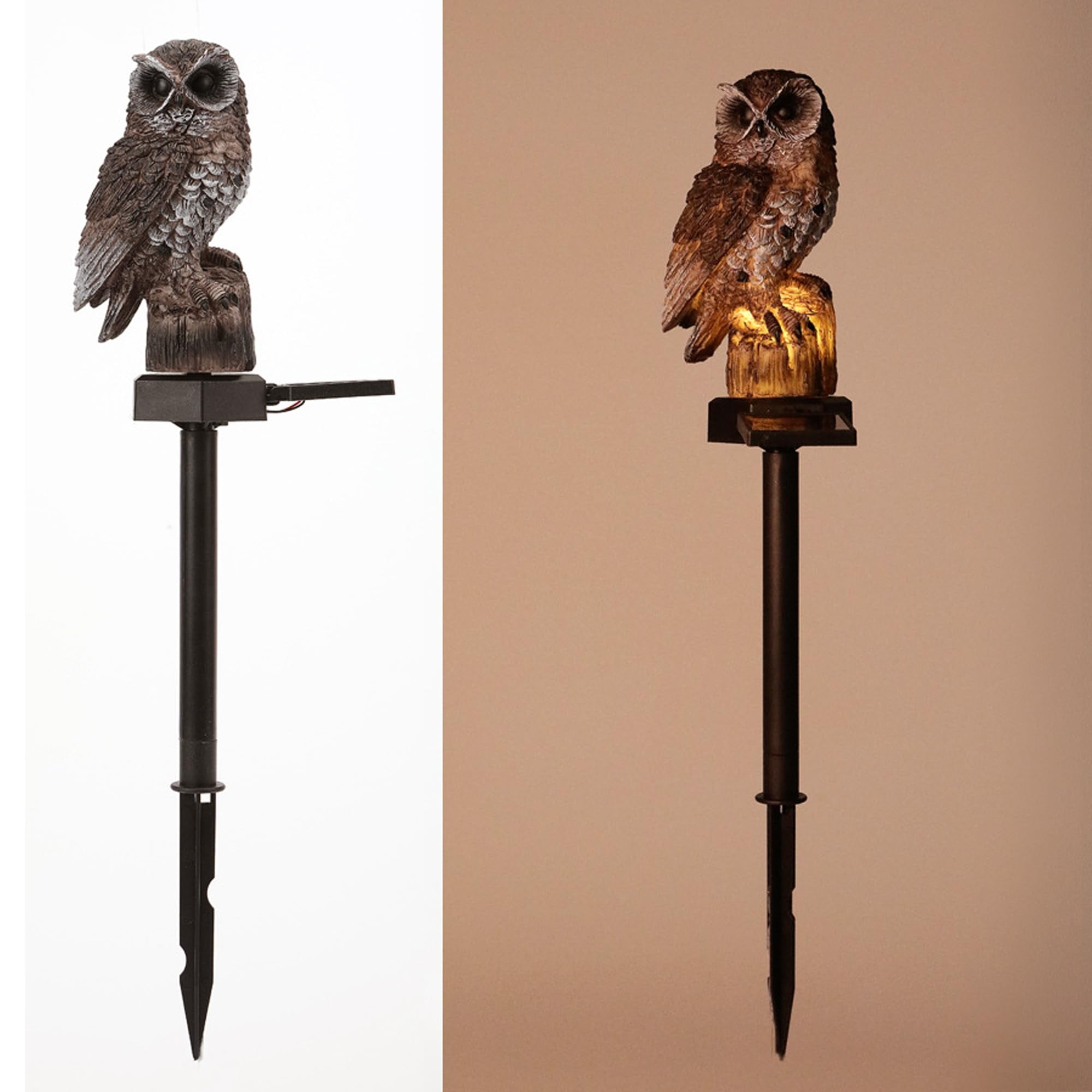 Solar Bird Stake Light Outdoor Cute Animal Resin LED Yard Light ...