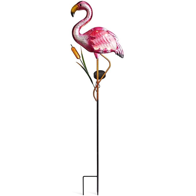 Solar Birds Garden Stakes - Flamingo - Walmart.com