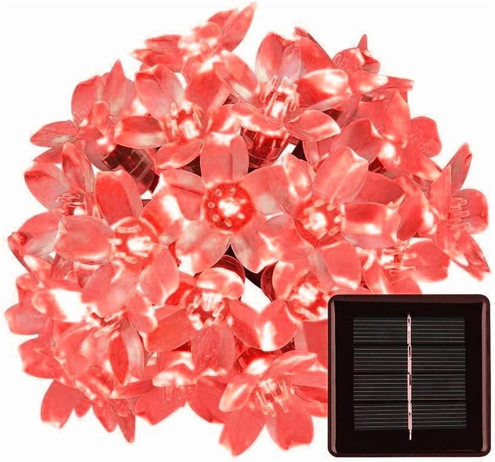 Solar Blossom Lighting, 7m 50LED Solar Flower String Lights Fairy ...