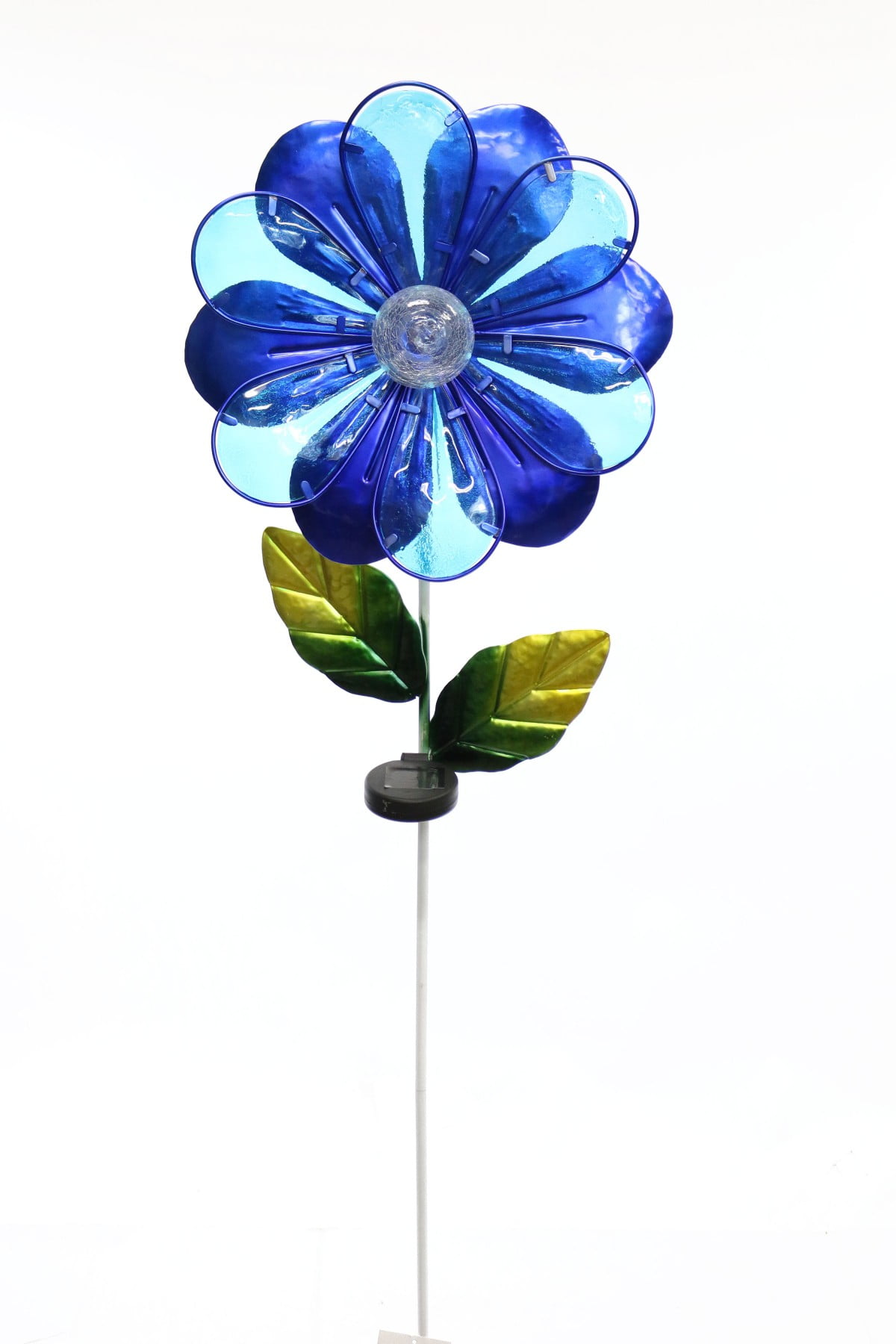 Solar Blue Flower Garden Stake - Walmart.com