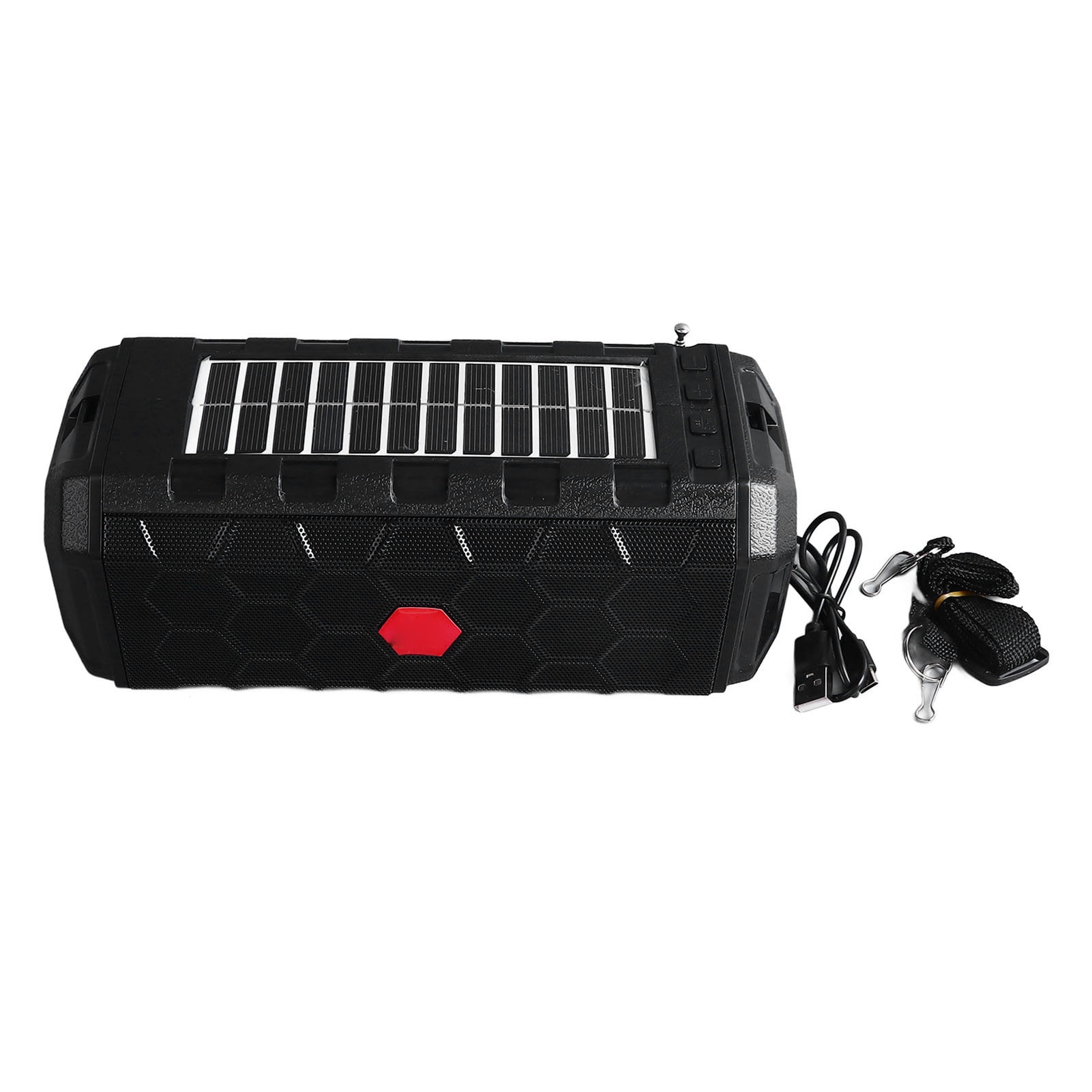 Solar Bluetooth Speaker Solar Panel Waterproof 1200mAh Bright ...