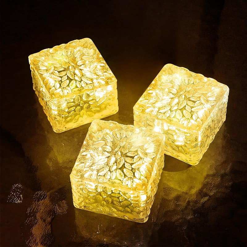 Solar Brick Lights Outdoor Solar Lights Outdoor Waterproof Patio Brick ...