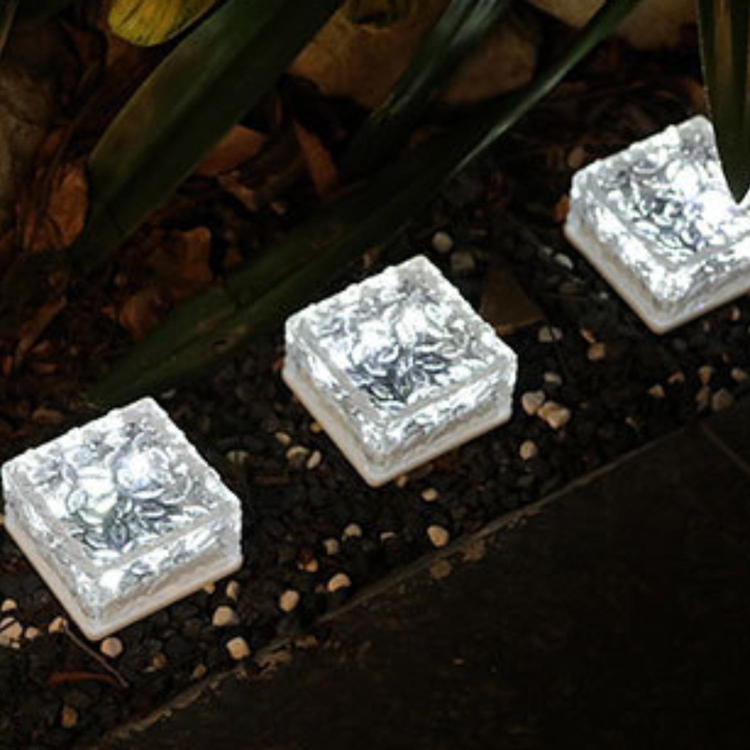 Solar Brick Lights Outdoor Solar Lights for Yard 4X4"Solar Brick ...