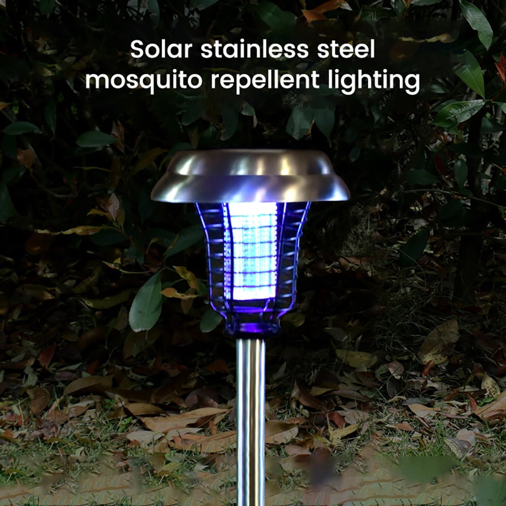 Solar Bug Zapper, Outdoor Mosquito Zapper with 2 Light Modes, 3 ...