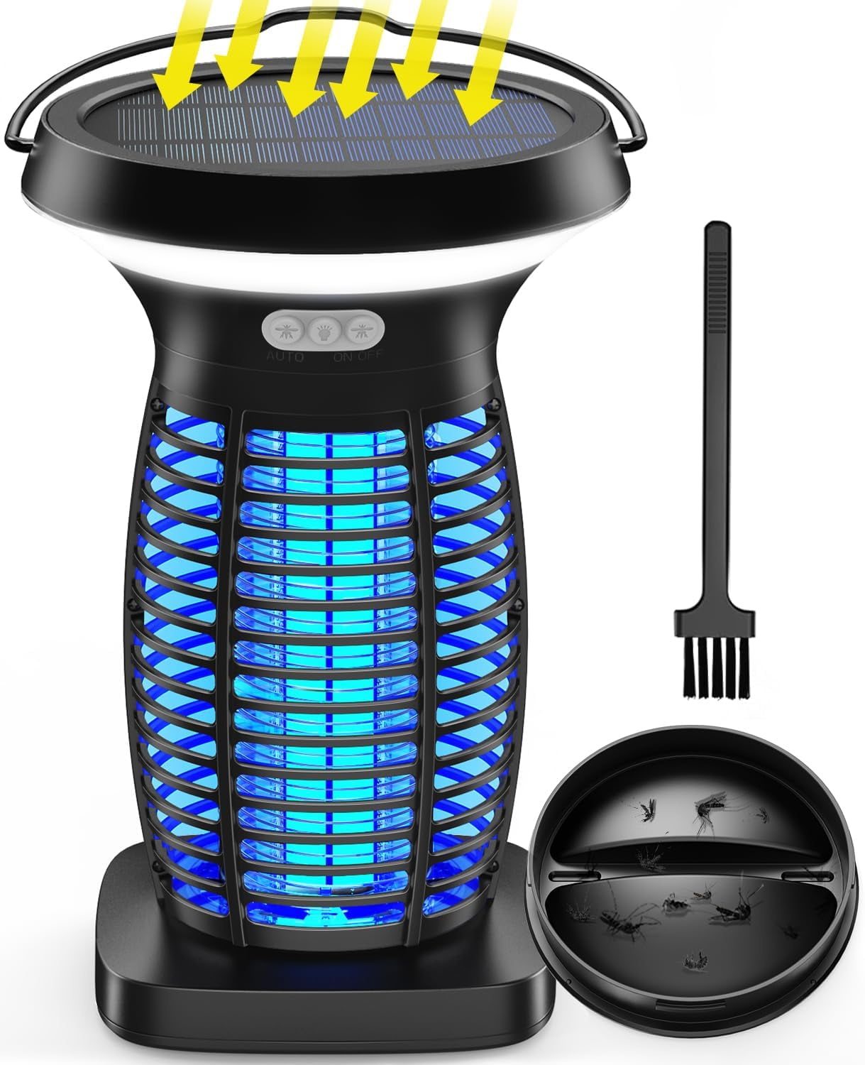 Solar Bug Zapper Outdoor, Mosquito Zapper Solar Powered, Electric Fly ...