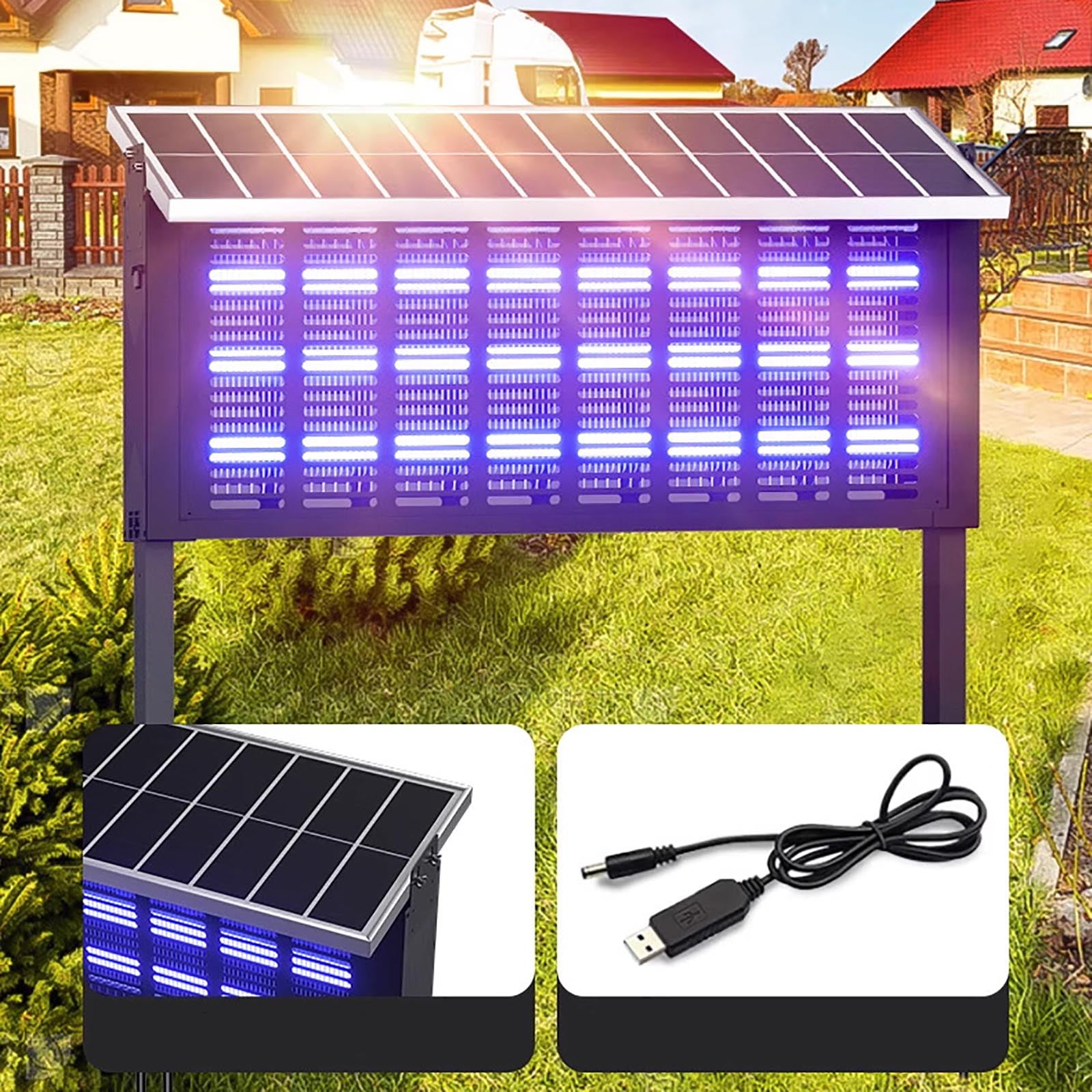 Solar Bug Zapper Outdoor, Mosquito Zapper Waterproof Electric Fly ...