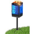 Solar Bug Zapper Outdoor, Waterproof Mosquito Zapper with Ground Stake ...