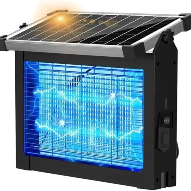 Solar Bug Zapper Outdoor, Waterproof Mosquito Zapper Outdoor Solar ...