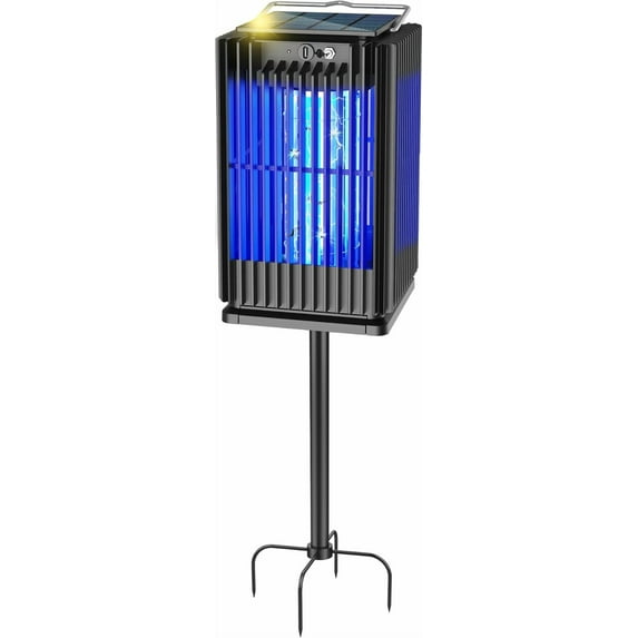 Solar Bug Zapper Outdoor Waterproof, Solar Mosquito Zapper Outdoor with ...