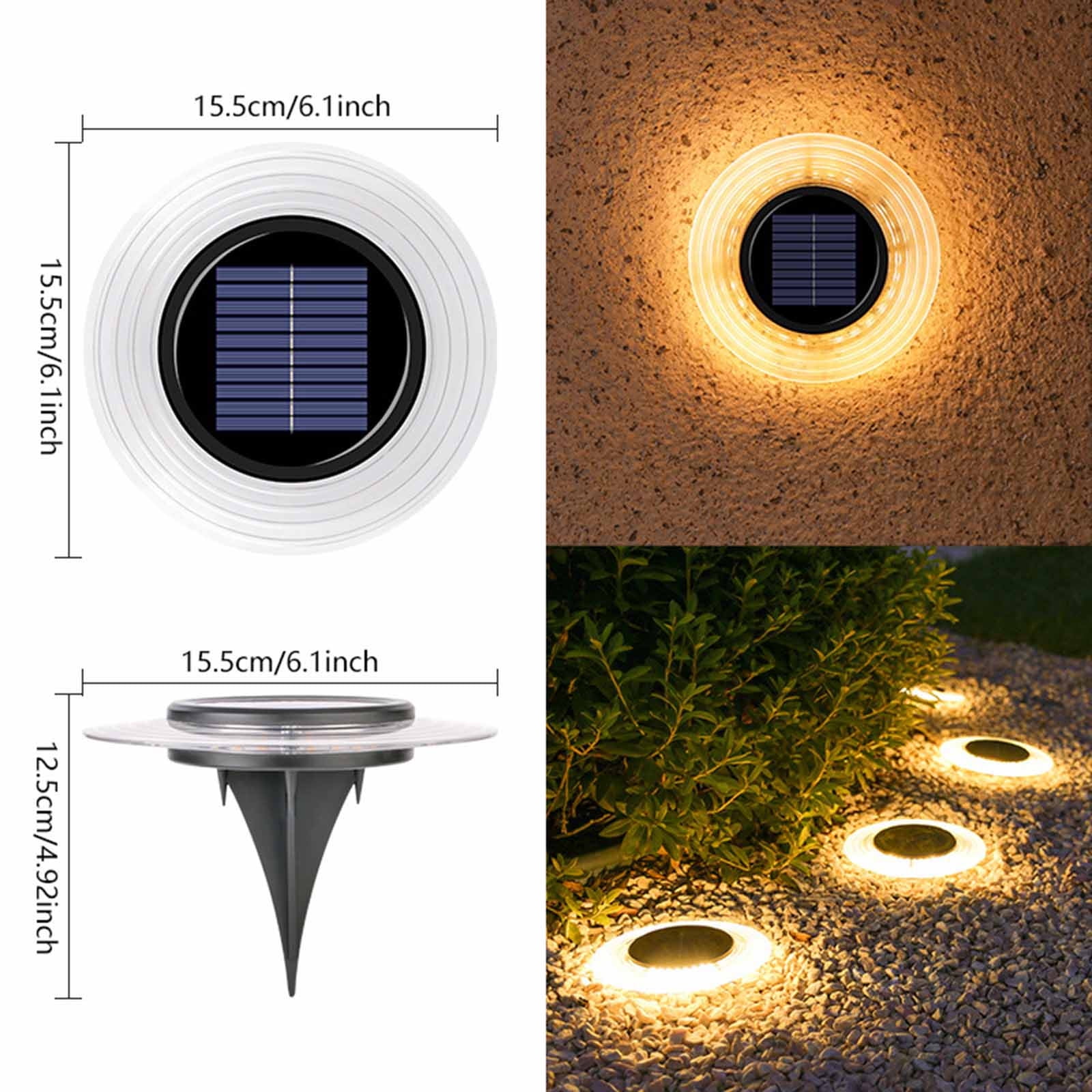 Solar Buried Light LED Outdoor Light Courtyard Buried Light Terrace ...