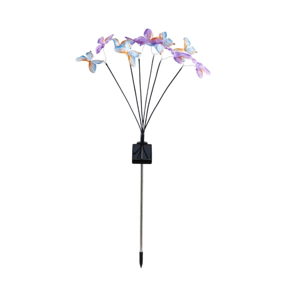 Solar Butterfly Garden Stake Lights Outdoor Decorative Butterfly Path ...