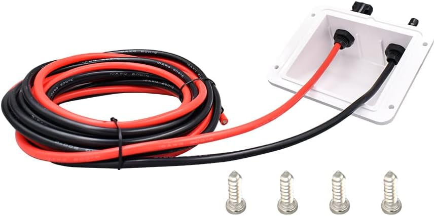 Solar Cable Entry Gland, 10ft 10AWG Soft Solar Extension Cable and ...