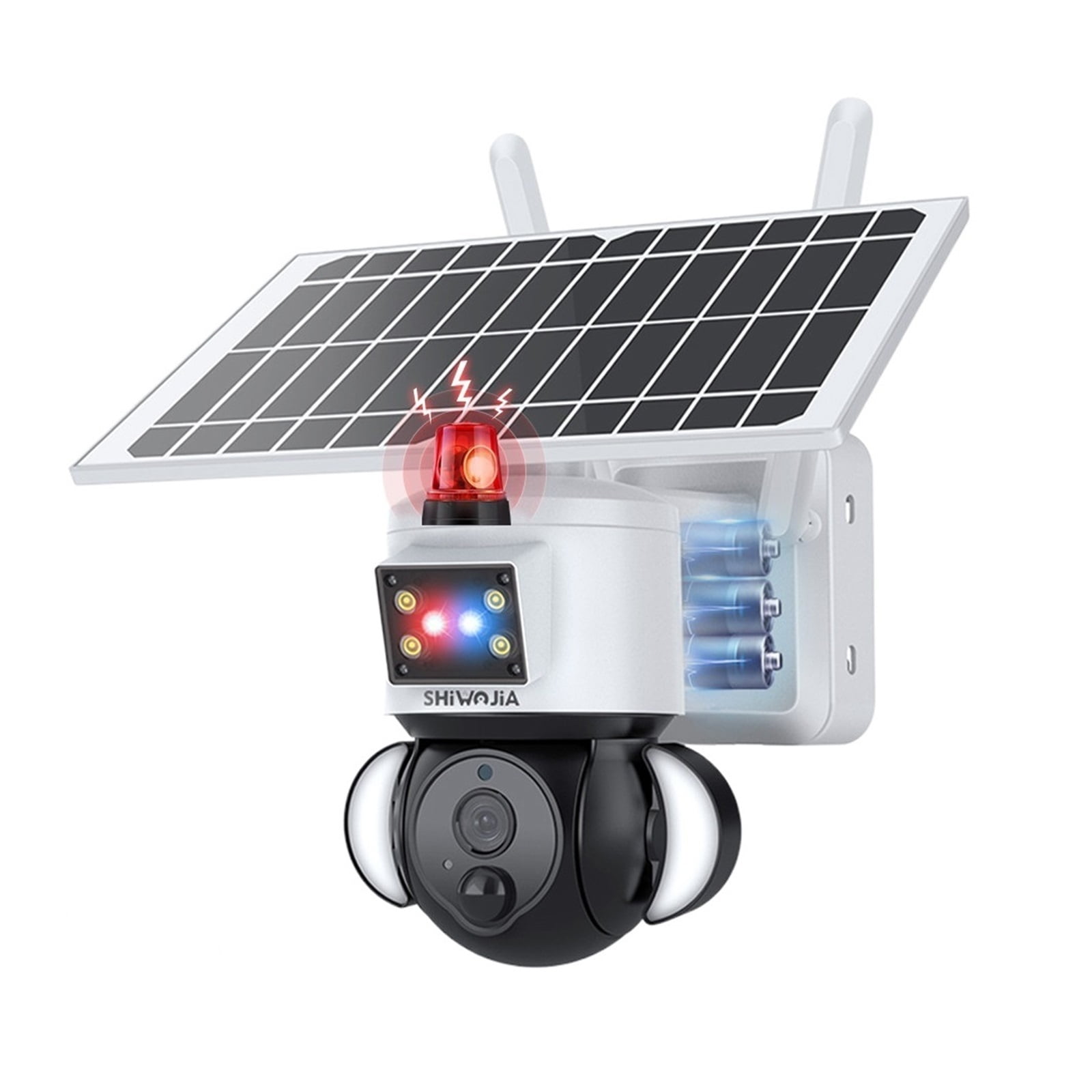 Solar Camera 4G/WiFi 5MP Security Outdoor 6W Solar IP Camera Built-in ...