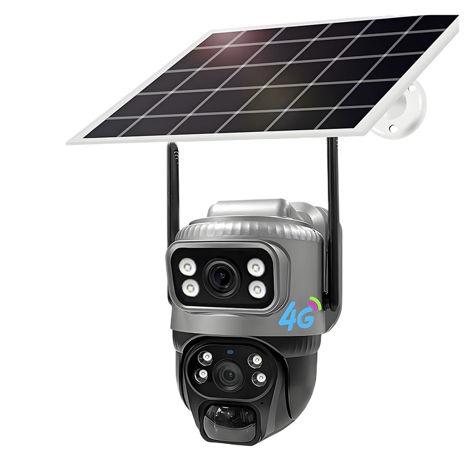 Solar Camera Outdoor Dual Lens 8MP 4G SIM 8000mAh Battery Wireless ...