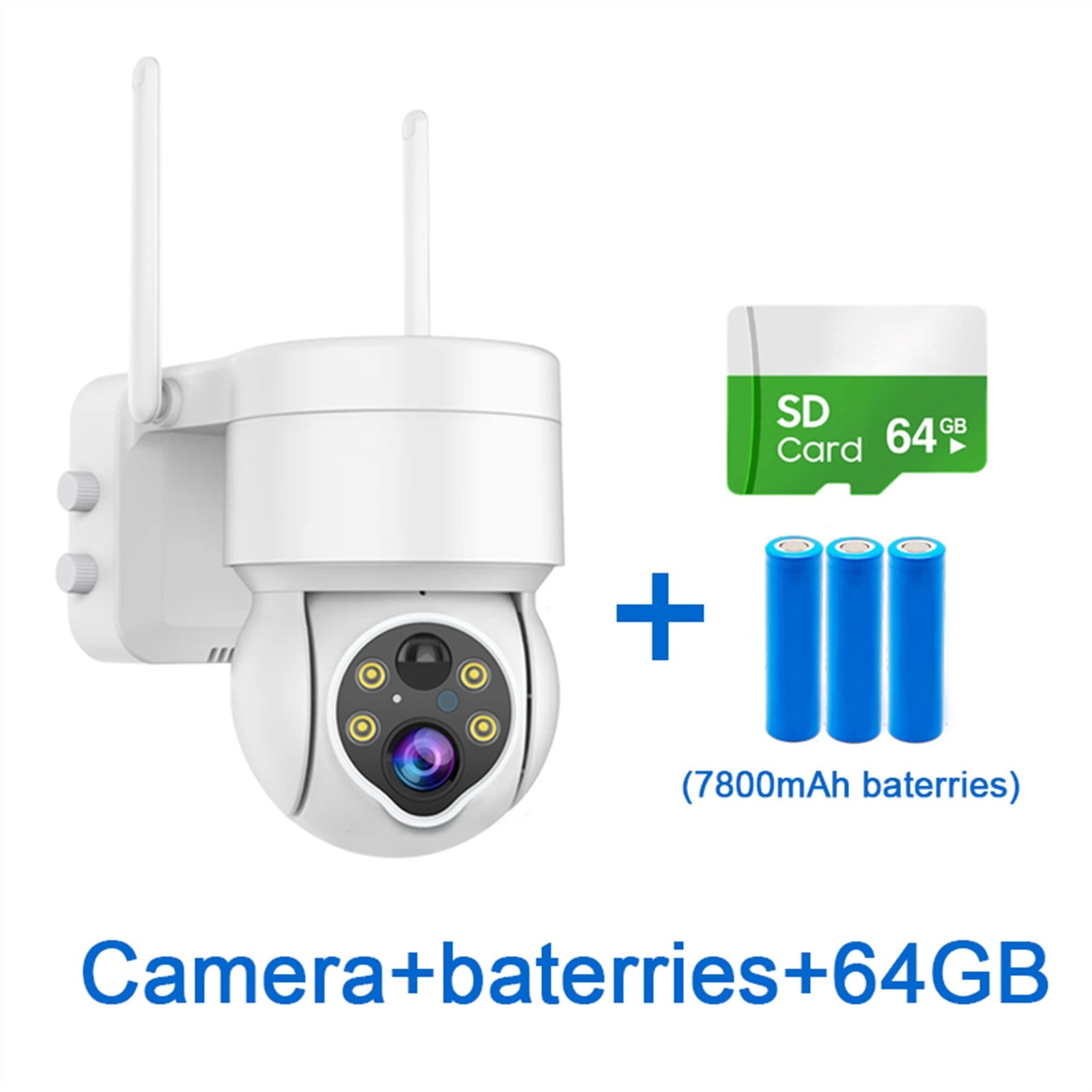 Solar Camera Outdoor Wireless PTZ Camera 3MP Security Solar Panel ...