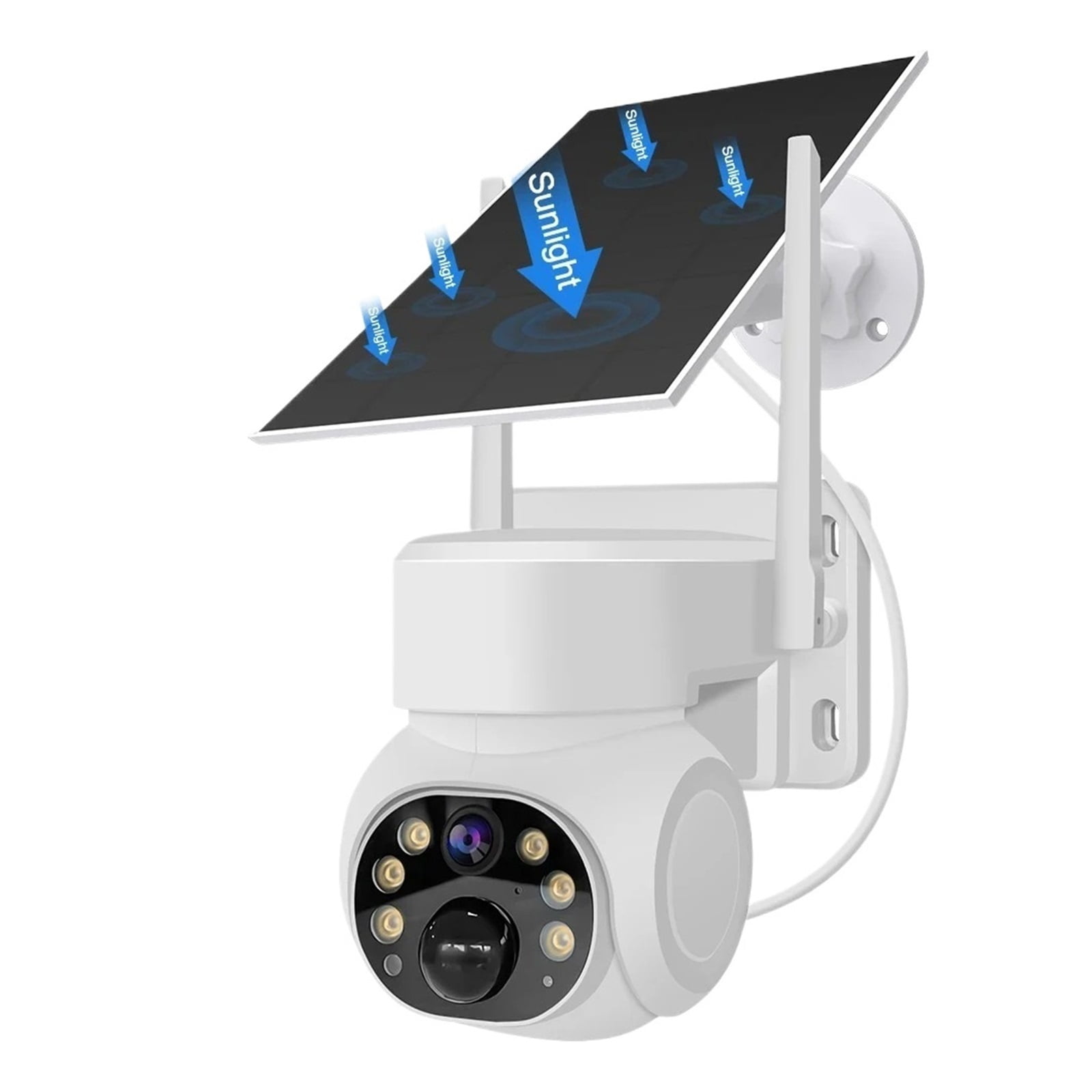 Solar Camera Rotating 4G WiFi Wirelessly Powered Color Night Vision ...