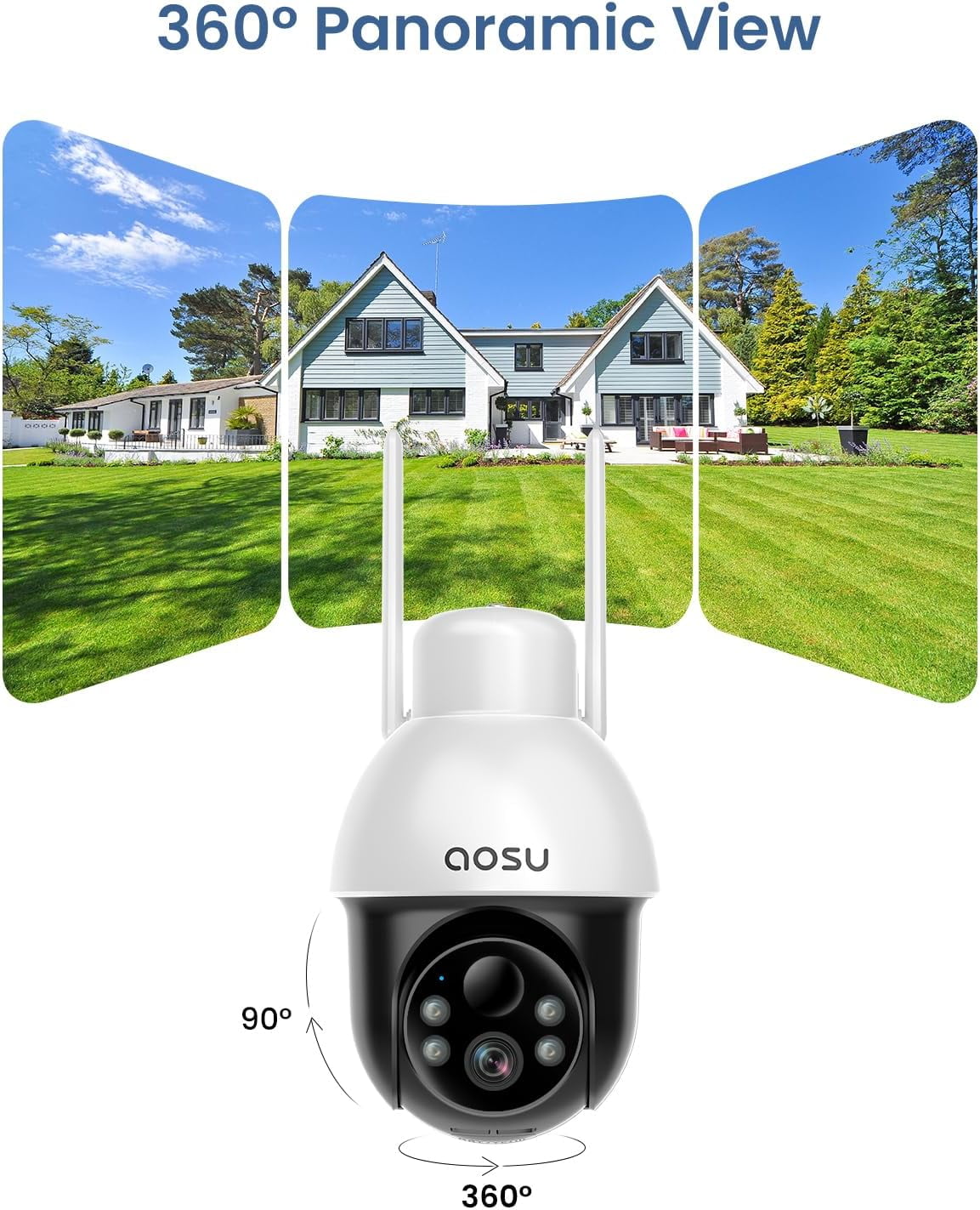 Solar Camera Security Outdoor - Security Cameras Wireless Outdoor with ...