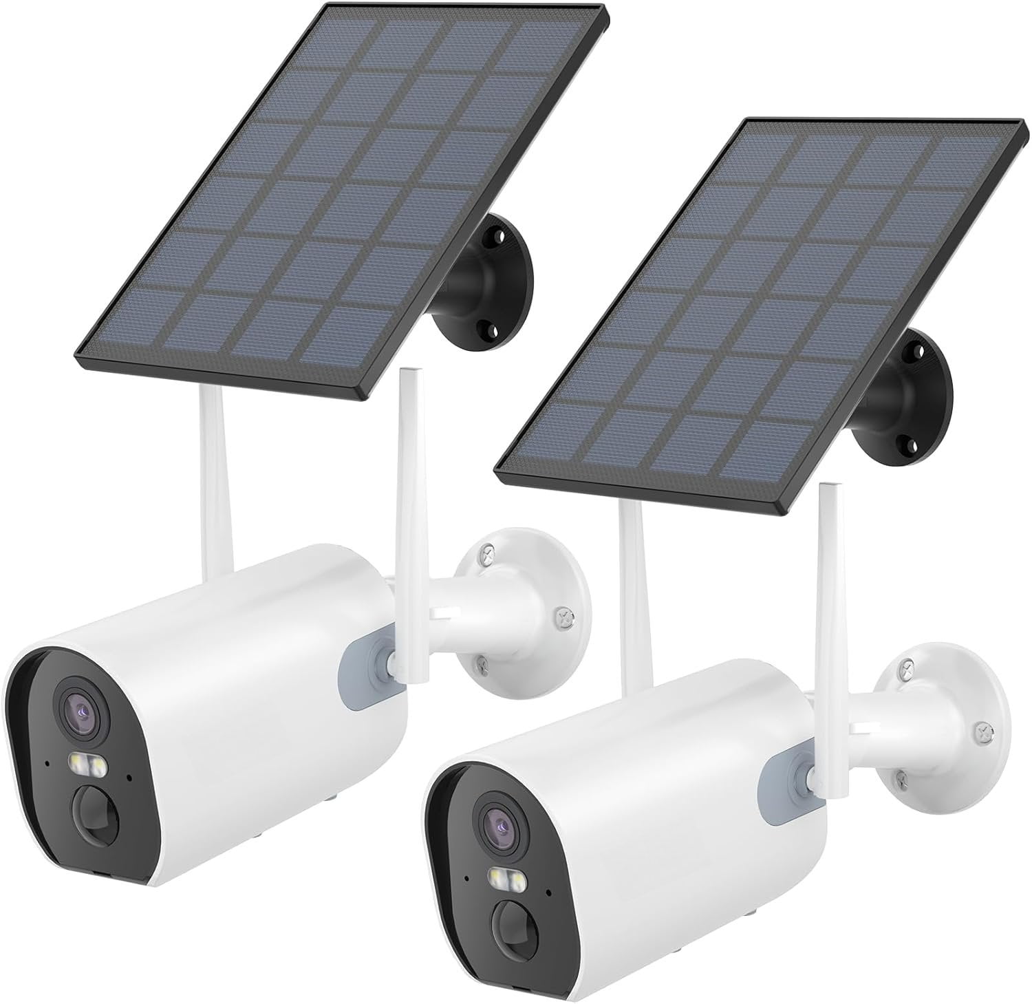 Solar Cameras Outdoor 2 , WiFi Cam with Siren & Spotlight, Motion ...