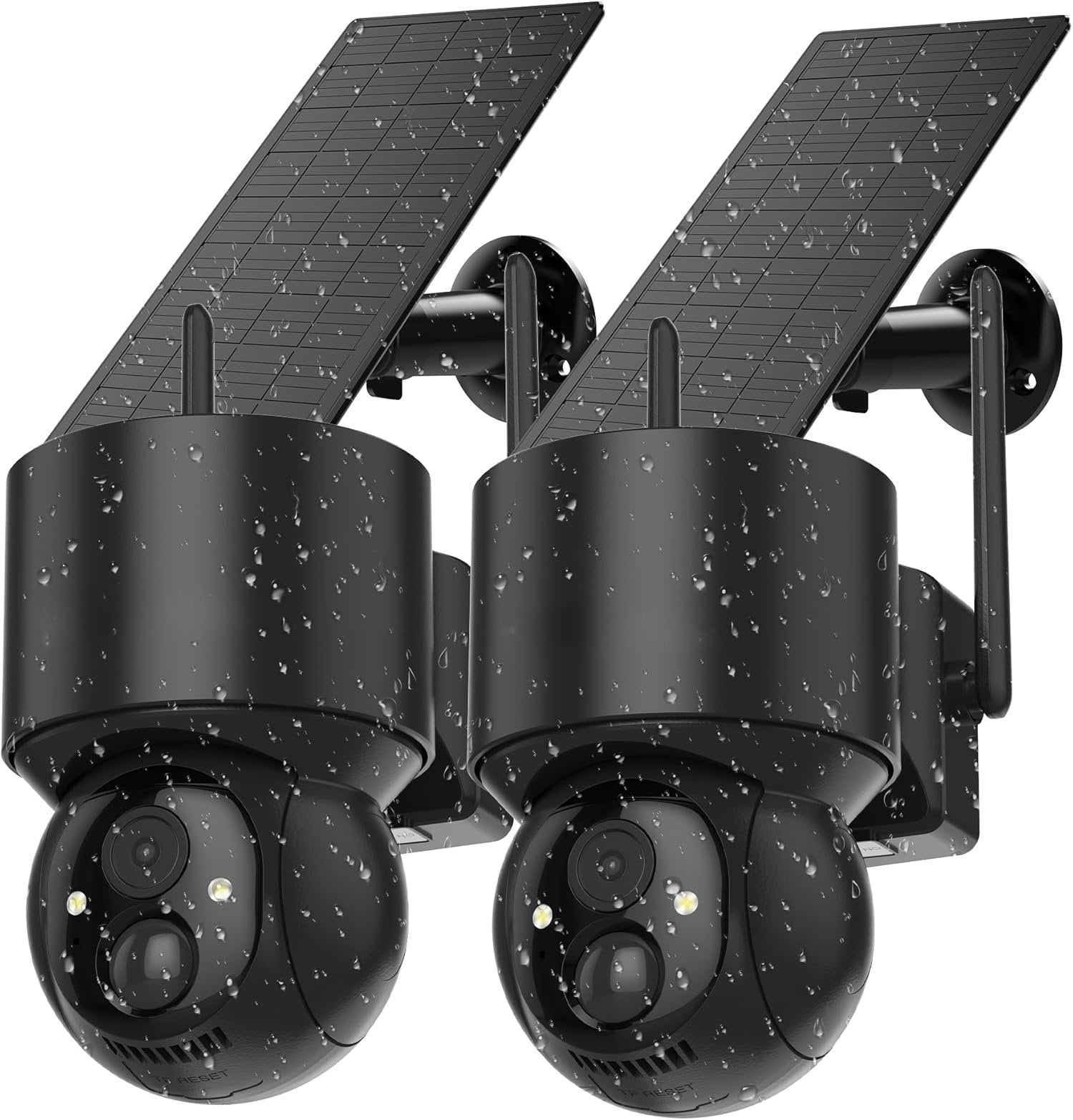 Solar Cameras Outdoor, 360?PTZ Cameras for , 2.4G WiFi Outdoor Camera ...
