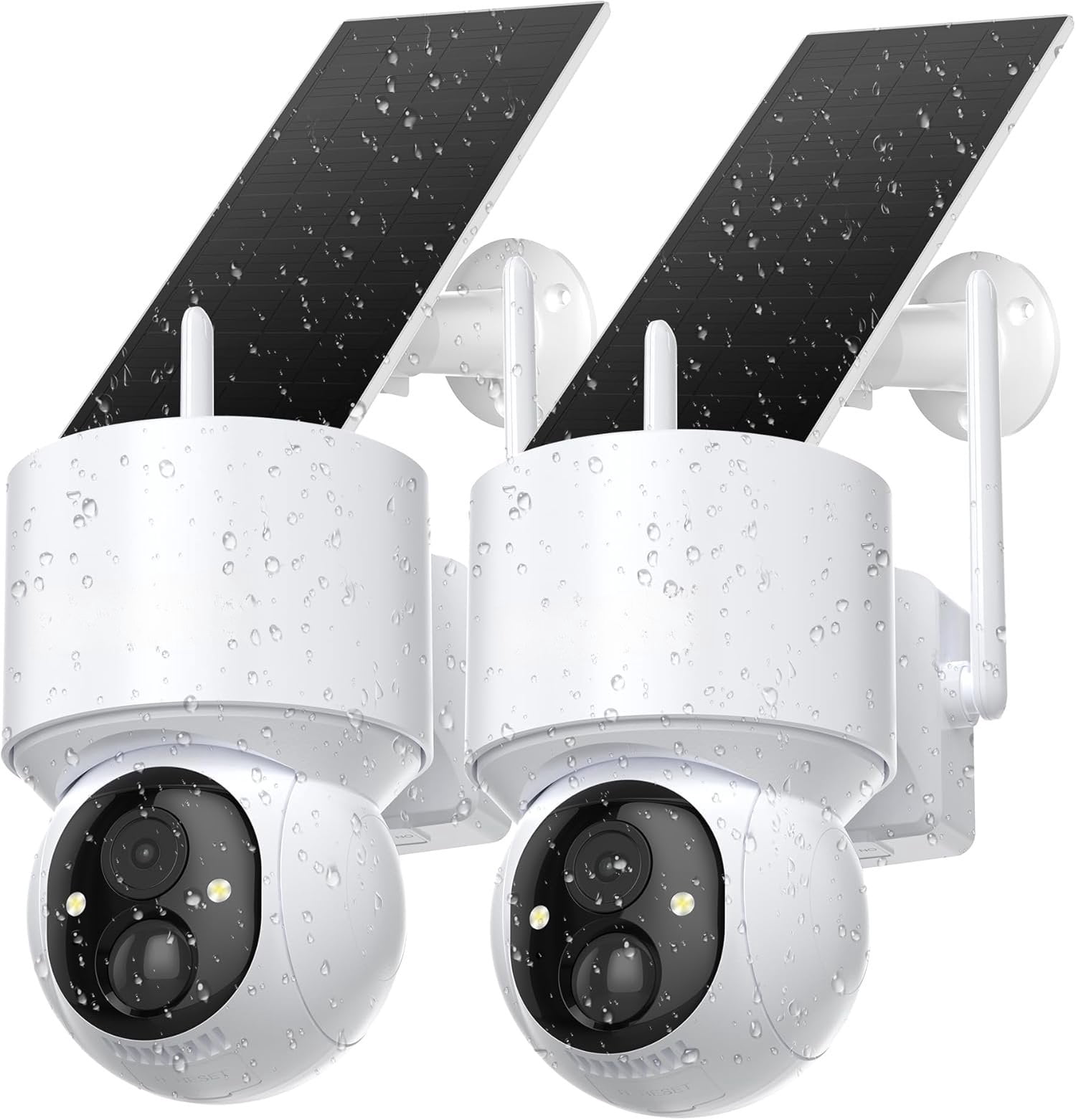 Solar Cameras Outdoor, 360?PTZ Cameras for , 2.4G WiFi Outdoor Camera ...