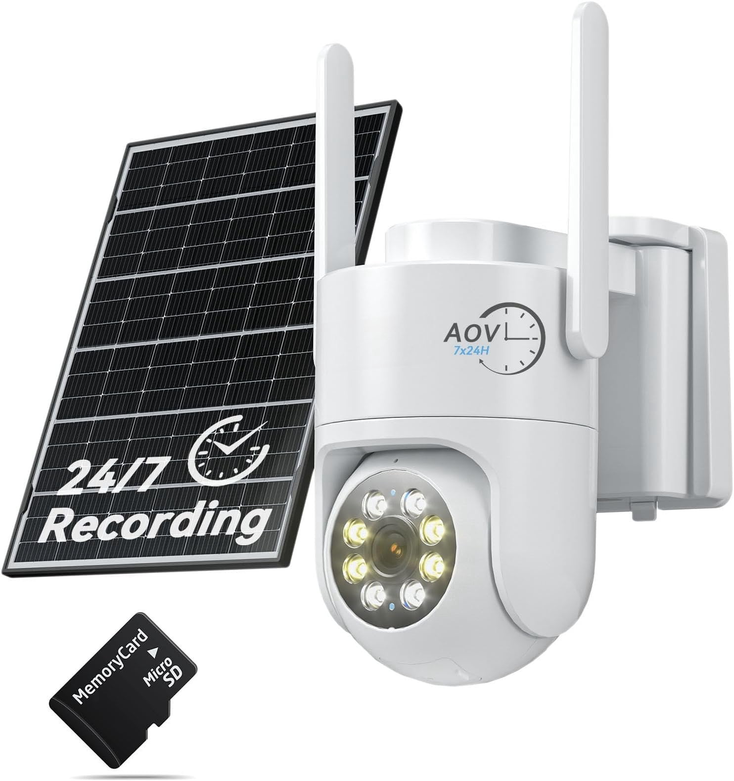 Solar Cameras Outdoor: 4MP AOV Solar Camera , 2.4G/5G Dual Band WiFi ...