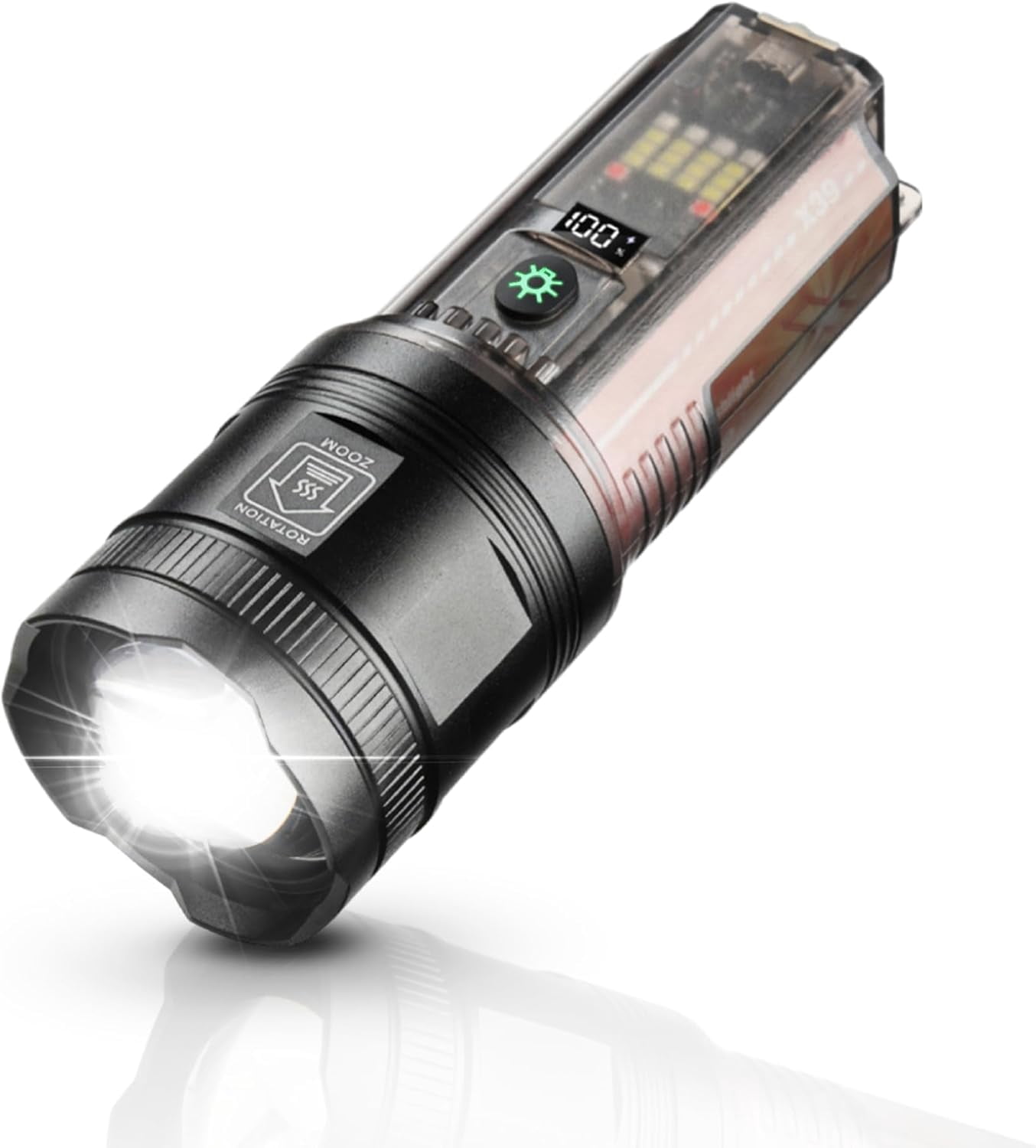 Solar Camping Flashlight, Ideal for Camping Essentials. This Midsize ...