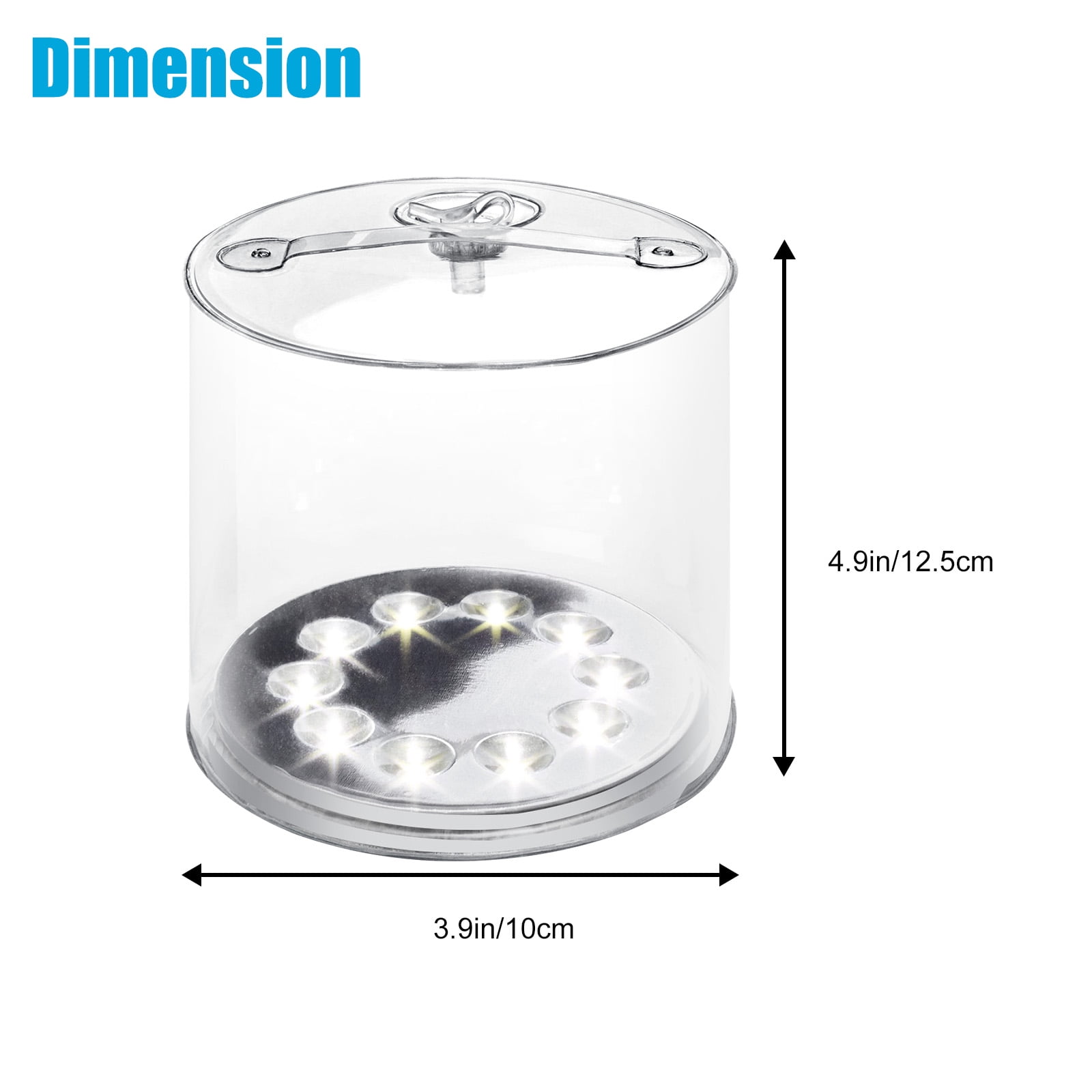 Solar Camping Inflatable Lights Outdoor, Waterproof Solar Powered LED ...