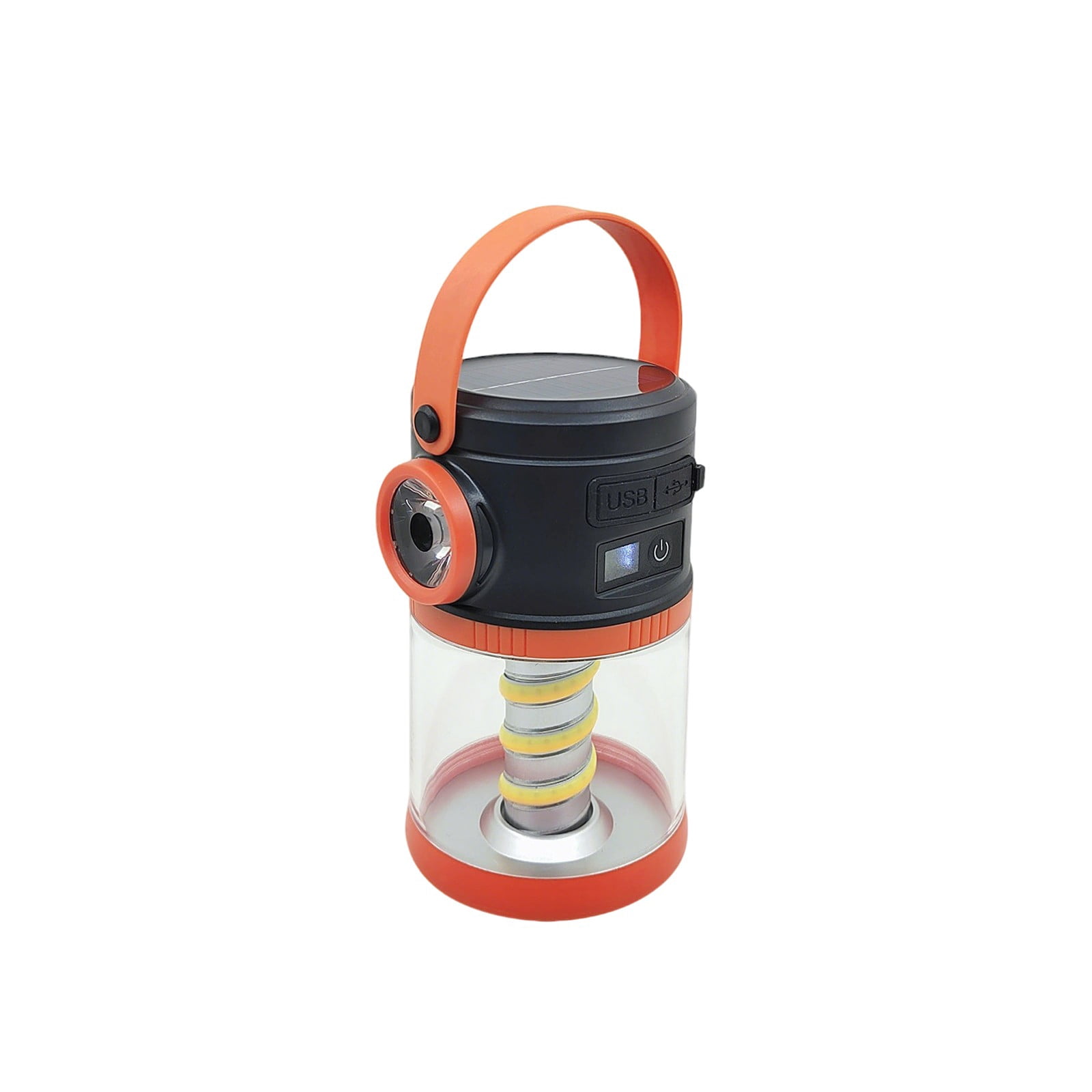 Solar Camping Light with Digital Display & USB Charger – 2000mAh Power ...