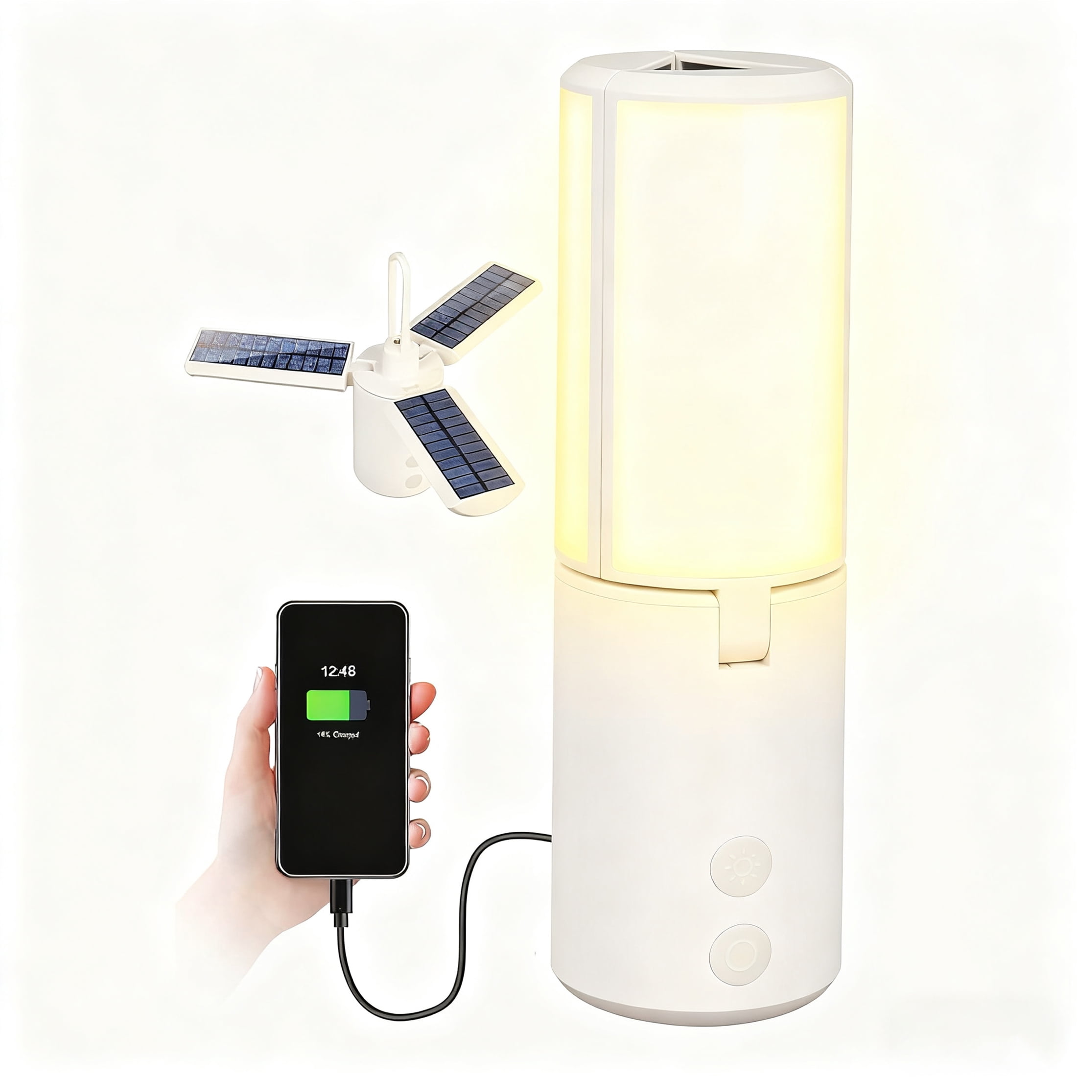 Solar Camping Light Rechargeable Lantern,for Camping Tent Accessory ...