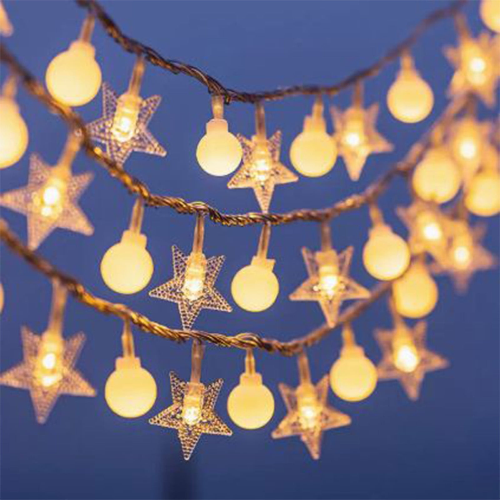 Solar Camping Light String Star Colored Light Led Outdoor String Light ...