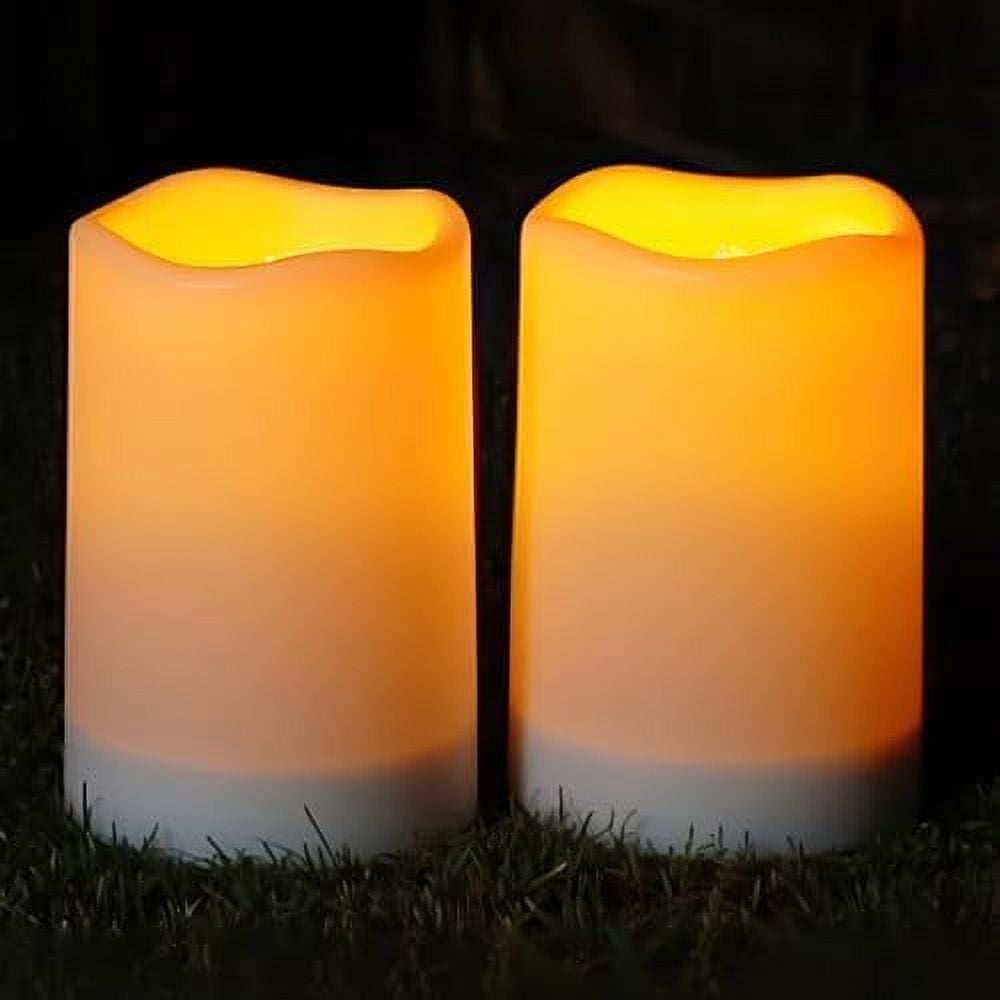 Solar Candles Outdoor Waterproof, Rechargeable Candles, Solar Powered ...