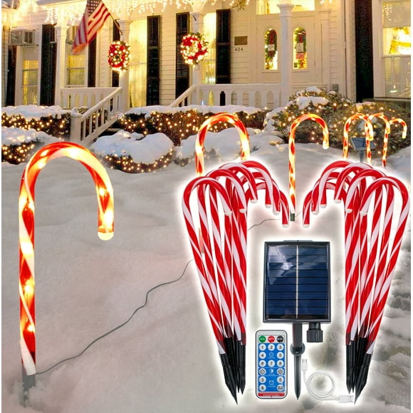 Lighted Candy Cane Stakes