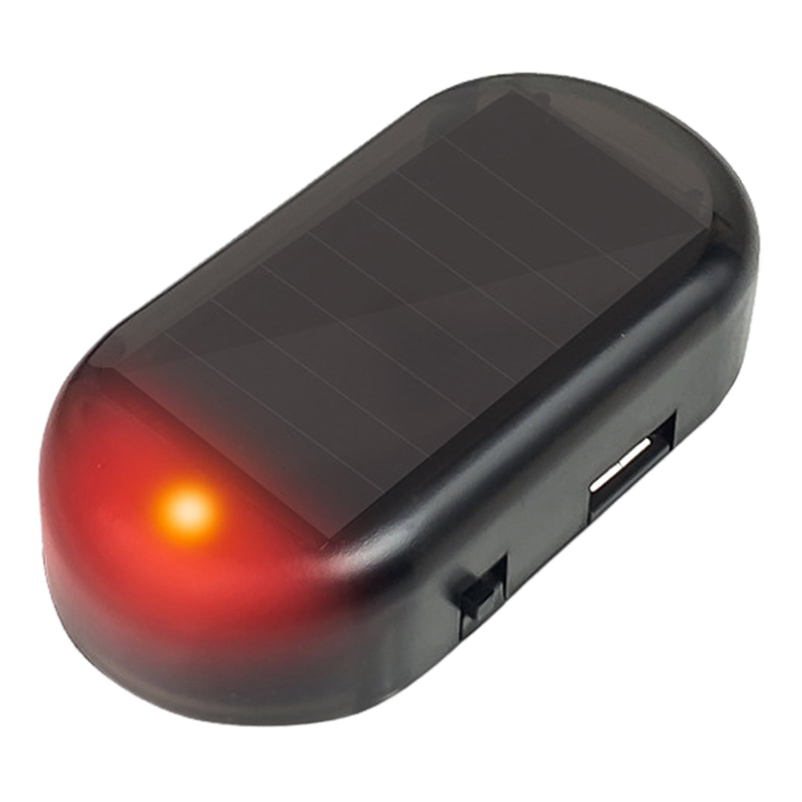 Solar Car Alarm LED Light Compact Size Portable Rechargeable Simulate ...