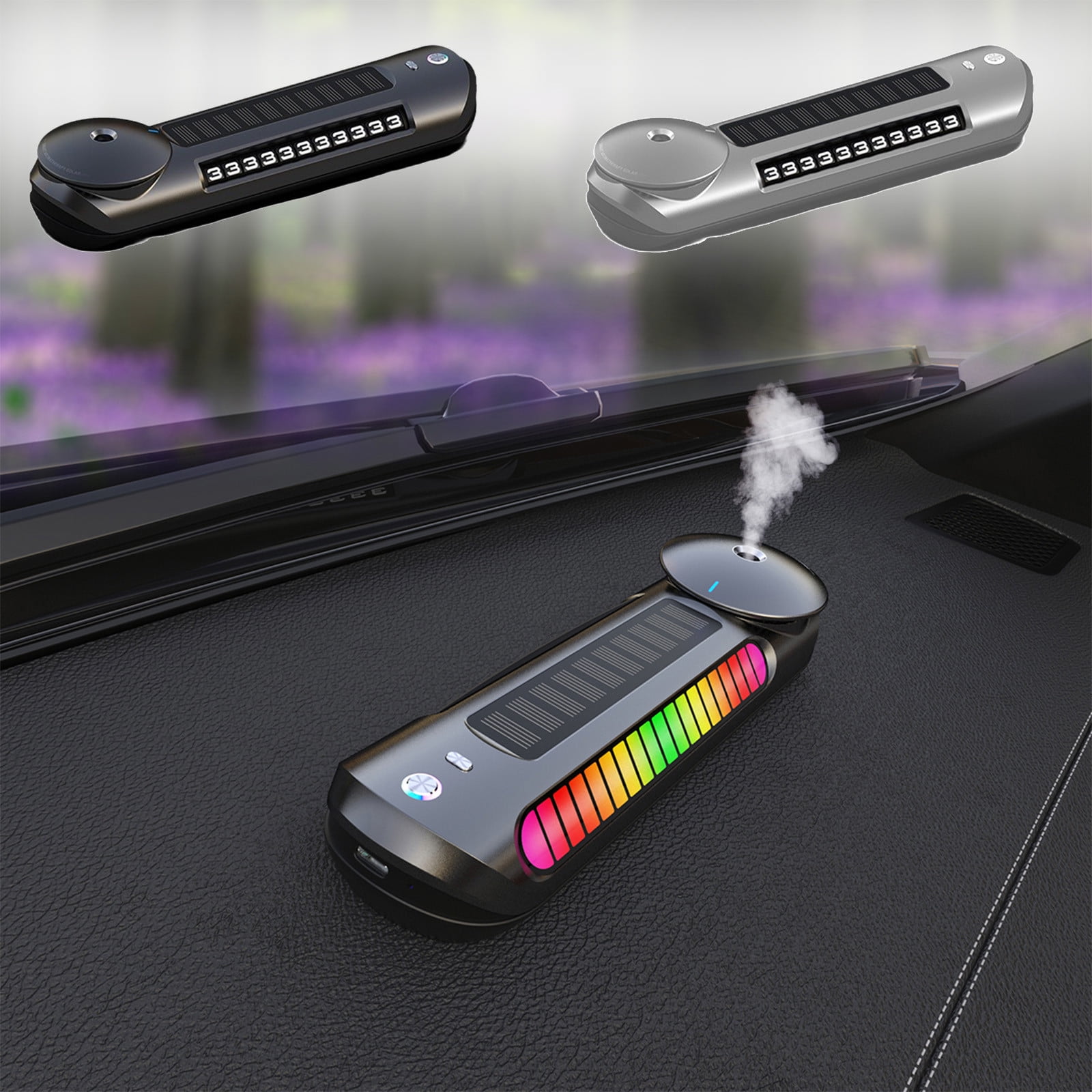 Solar Car Aromatherapy Machine, Intelligent Spray, 10ml Refill, High ...