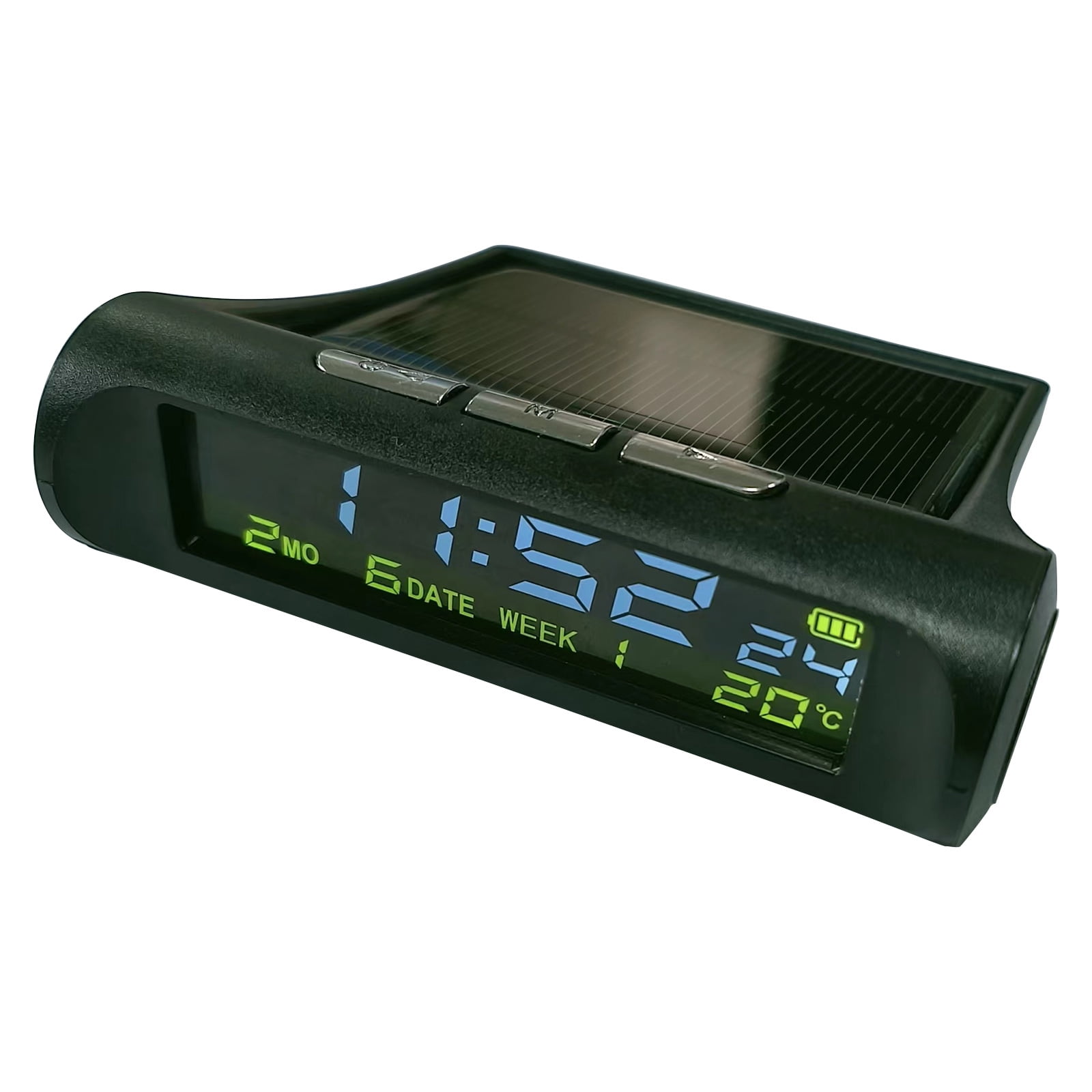 Solar Car Digital LCD Clock & Temperature Display Dashboard Clocks ...