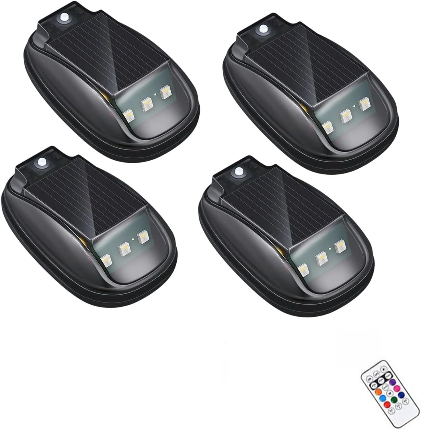 Solar Car Roof RGB Strobe Light with Remote Control, Smart Sensing ...